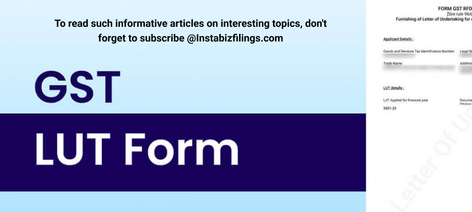 GST LUT Form: A Complete Guide for Businesses