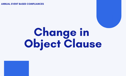 Change In Object Clause Of Company | Instabiz Filings